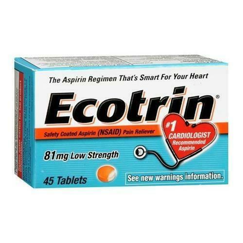 Ecotrin 81 MG Low Strength 45 Tablets for sale online | eBay