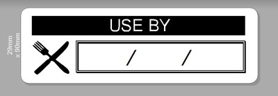 Pre Printed Self Adhesive Food Hygiene Labels Use By Date | eBay UK