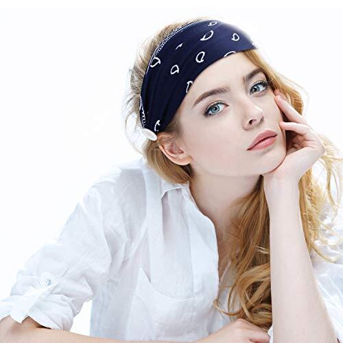 Nursing Headbands with Buttons for Nurses Doctors Women Boho Head Wraps ...
