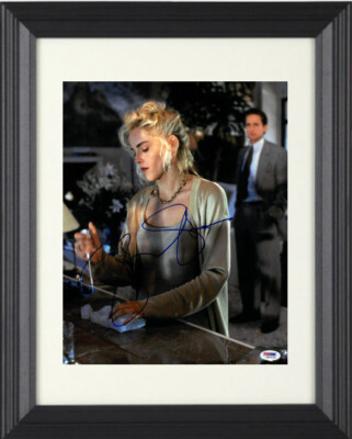 Sharon Stone signed 1992 Basic Instinct 11x14 Photo Framed Ice Pick-PSA ...