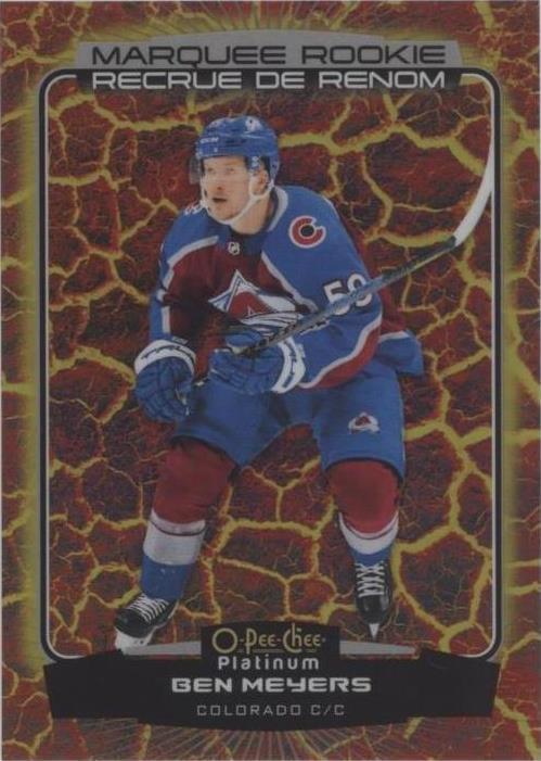 2022-23 O-Pee-Chee Platinum - Marquee Rookies Ben Meyers #243 Hot Magma ...