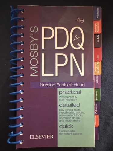 Mosby's PDQ for LPN by Mosby (2016, Spiral) 9780323400220 | eBay
