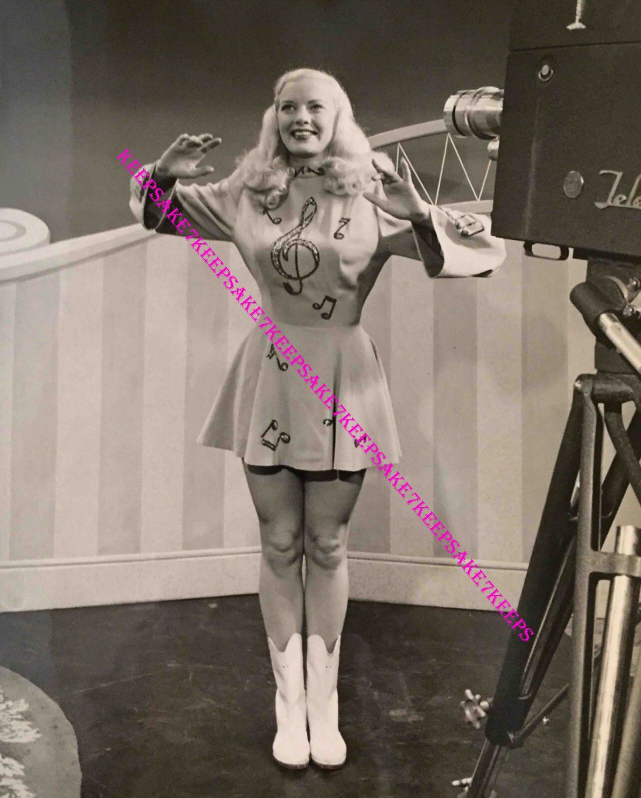 MARY HARTLINE - EARLY TELEVISION STAR - "SUPER CIRCUS" 8 x 10 PHOTO A ...