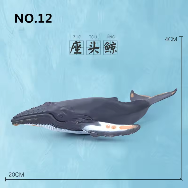Bowhead Whale Sea Animal Toy PVC Action Figure Doll Kids Toys Party ...