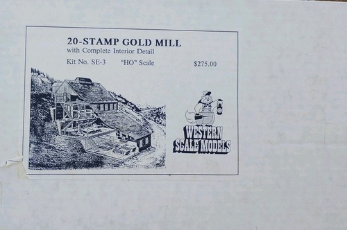 Western Scale Models HO Kit 20 Stamp Gold Mill With Complete Interior ...
