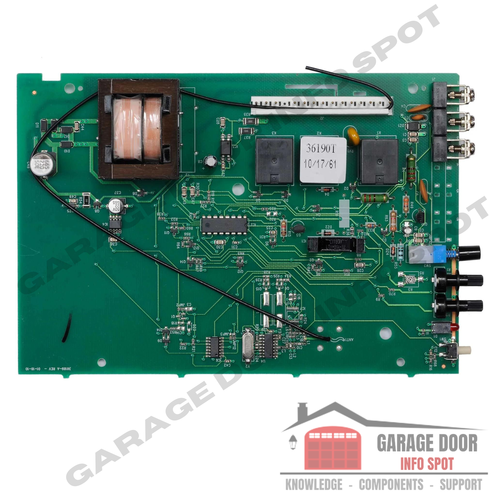 Genie Pro Max Overhead Door Legacy 36190T.S Garage Door Circuit Logic ...
