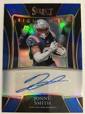 2021 Select Signatures Blue Prizm Jonnu Smith Auto 21/99 Patriots Colts ...