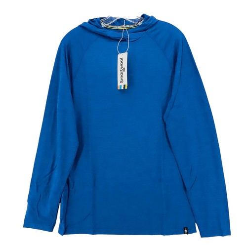 NWT SMARTWOOL Sport Hoodie Merino Wool Blend LAGUNA BLUE Men's Size ...