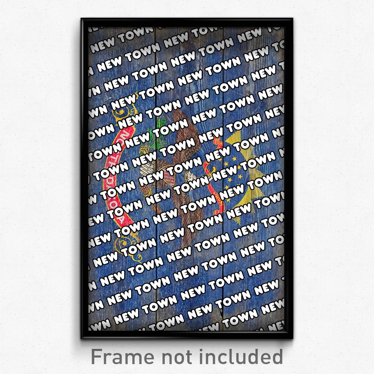 New Town North Dakota Poster (ND City Souvenir 11x17 Town Print) | eBay