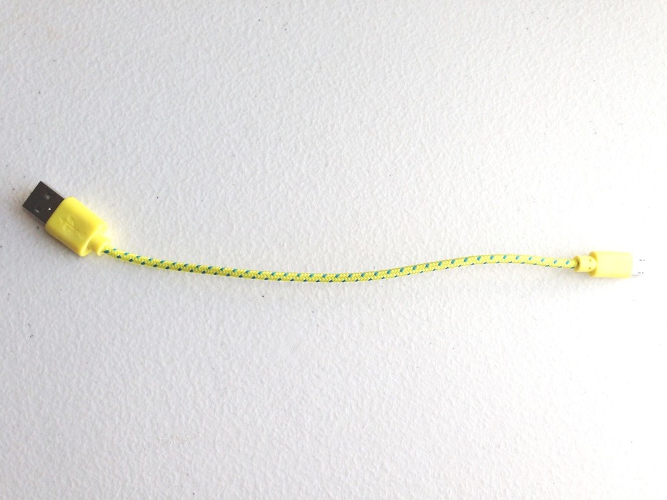 8" SHORT MINI MICRO USB Braided charger Data Cable FOR Samsung Galaxy ...