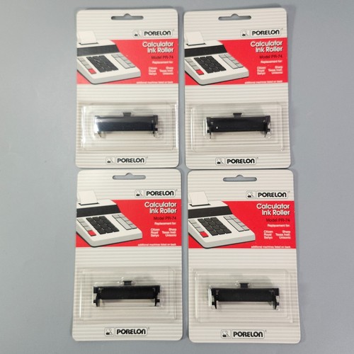 Calculator Ink Roller Porelon PR-74 Black Replacement Lot of 4 VTG 1997 ...
