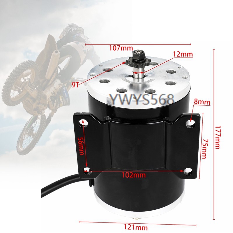 1800W 48V Electric Brushless Motor Controller Throttle Grip for Go-kart ...