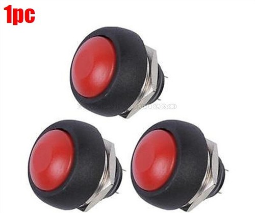 1Pcs Mini Push Button Red 12Mm Momentary Round Switch 250V 1A ...