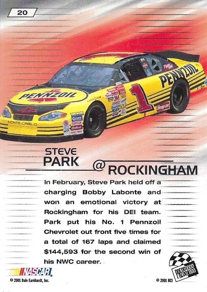 2001 Press Pass VIP NASCAR Auto Racing Trading Cards - Your Choice | eBay