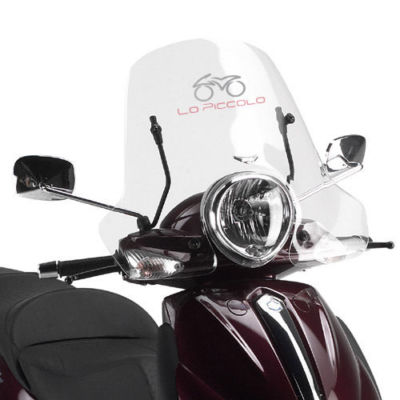 GIVI PARABREZZA PARAVENTO 106A + KIT ATTACCHI PIAGGIO BEVERLY TOURER ...