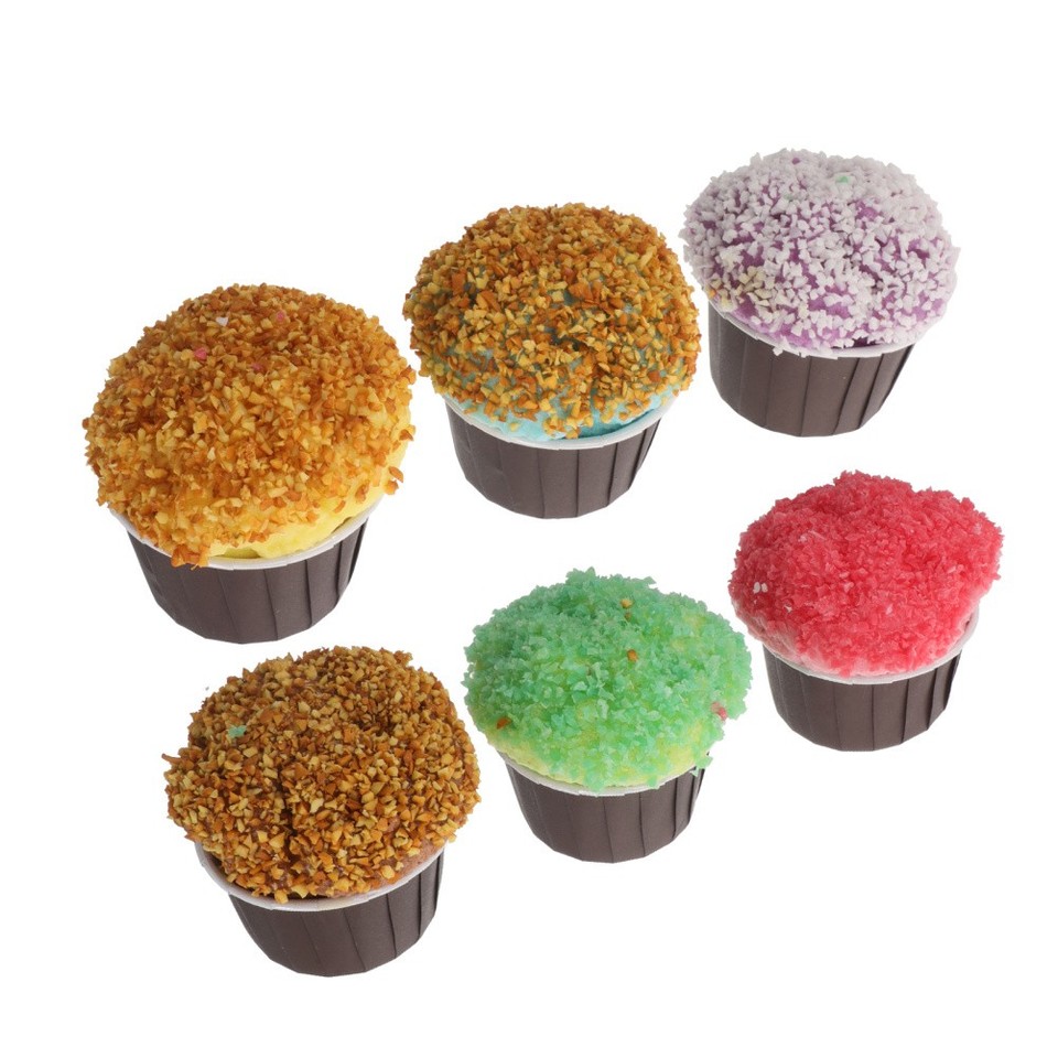 6pcs Fake Cupcake: Realistic Artificial Simulation Cake - Fake Cake ...