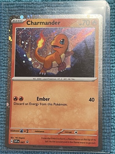 FART SWIRL Pokémon 151 Charmander Black Star Promo SVP047 Holo NM FAST ...