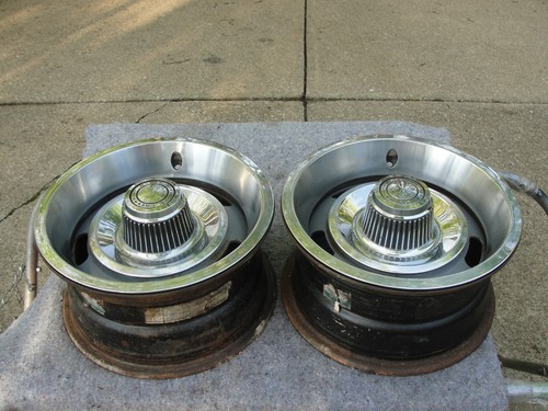(2) 1969 CHEVY CHEVELLE CAMARO Z28 NOVA 14X7 RALLY WHEELS RIMS GM YJ ...