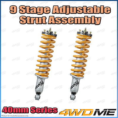 Mitsubishi Pajero NM NP Front Preassembled ADJ Shocks + Coils 2" 40mm ...