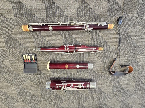 Yinfente Bassoon Maple Wooded Bassoon C Key 26 Keys Silver plated w ...