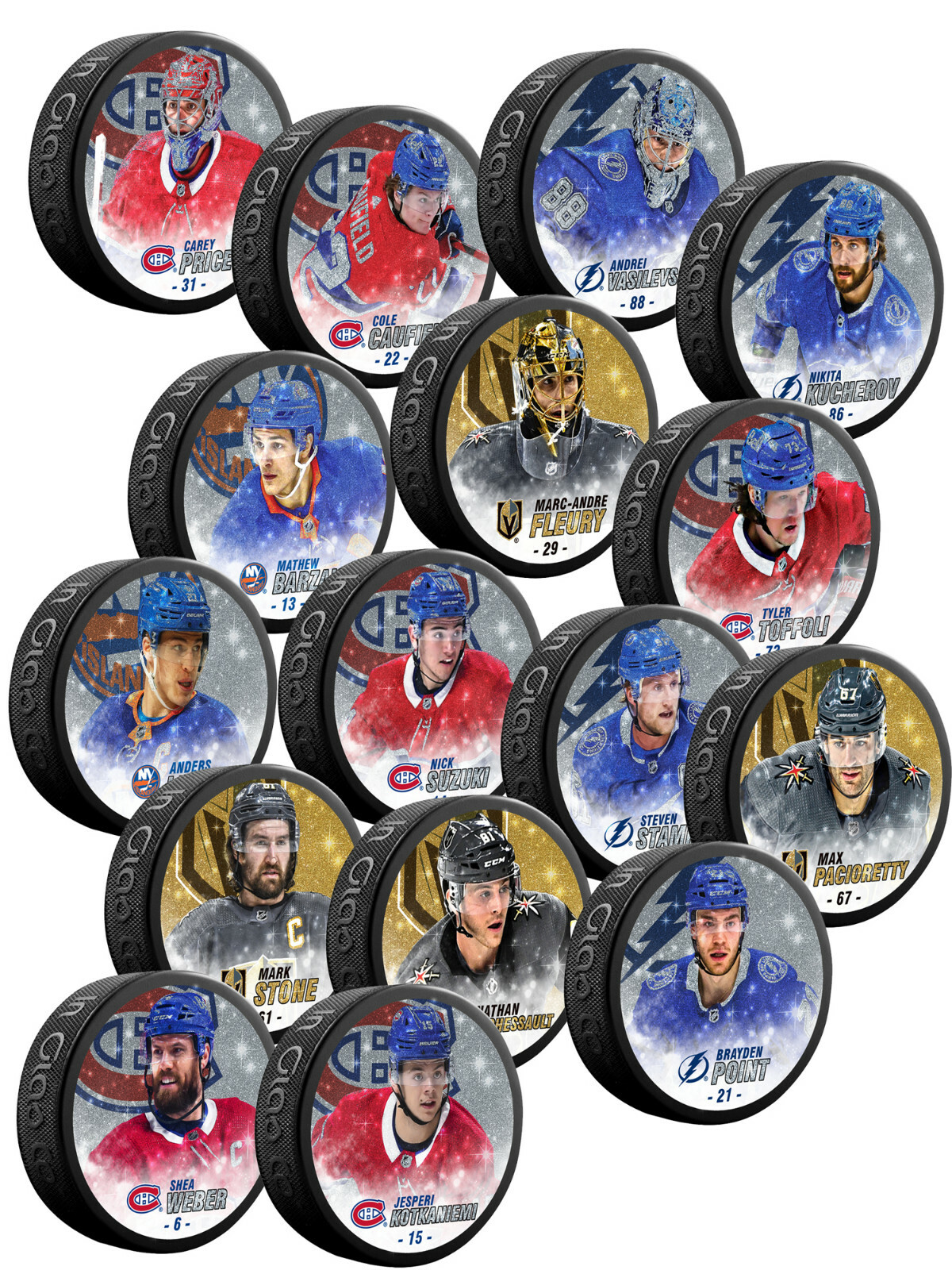 2021 Stanley Cup Semifinals Special Edition Glitter Set of 16 Hockey ...