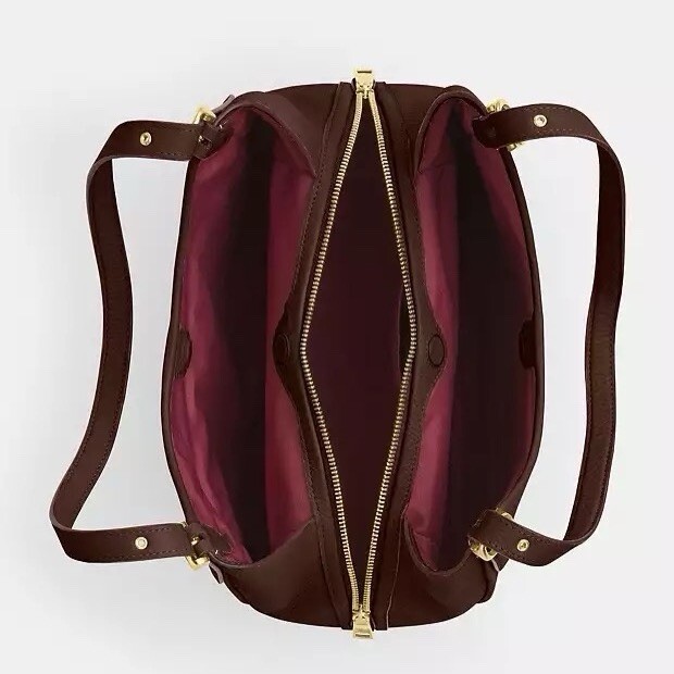 NWT Coach Erin Shoulder Bag Refined pebble Leather CAQ86 Maple | eBay