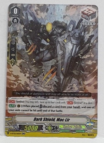 Bushiroad Cardfight Vanguard Foncé Bouclier, Mac Lir V-BT02/015EN RR Near Mint | eBay