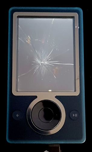 Microsoft Zune Digital MP3 MP4 Player Black Model 1092 POWER ON AS IS ...