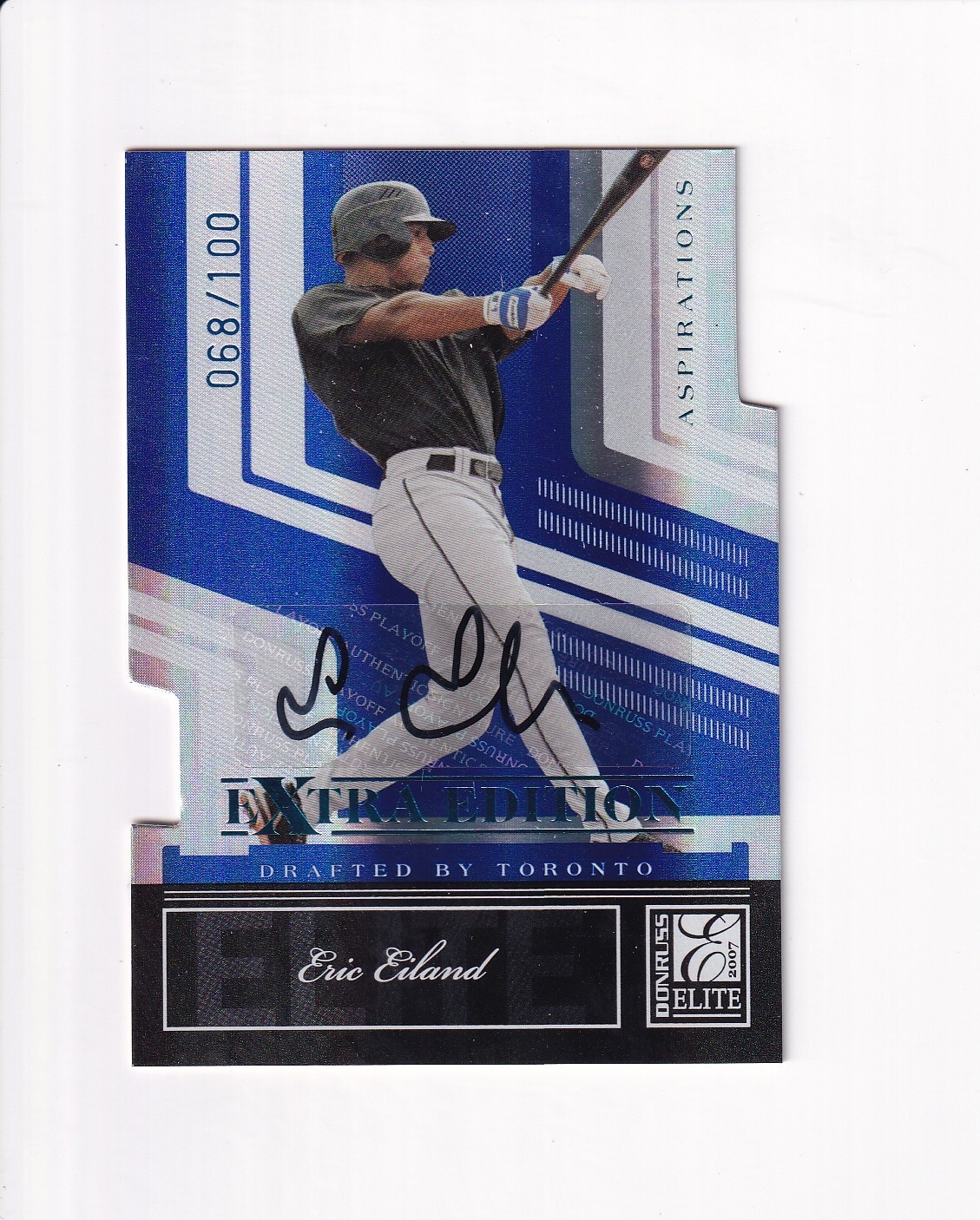 2007 DONRUSS ELITE EXTRA EDITION ERIC EILAND ASPIRATIONS AUTO AUTOGRAPH ...
