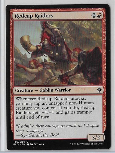 MTG Redcap Raiders Throne of Eldraine (ELD) Common Magic Card #136/269 ...