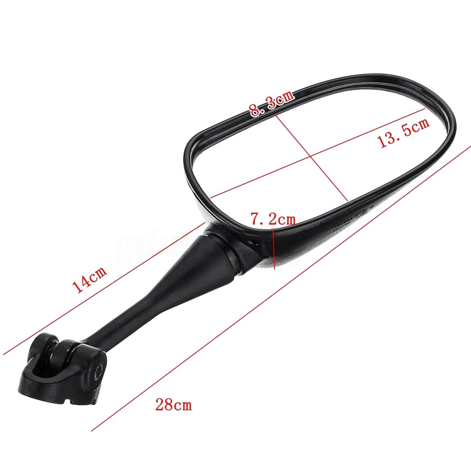 Rear Wing Mirror For Honda CBR 600RR 1000RR 125R 250R Motorcycle Review ...