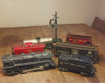 Vintage Marx/ train cars Pennsylvania New York Central Redding caboose ...