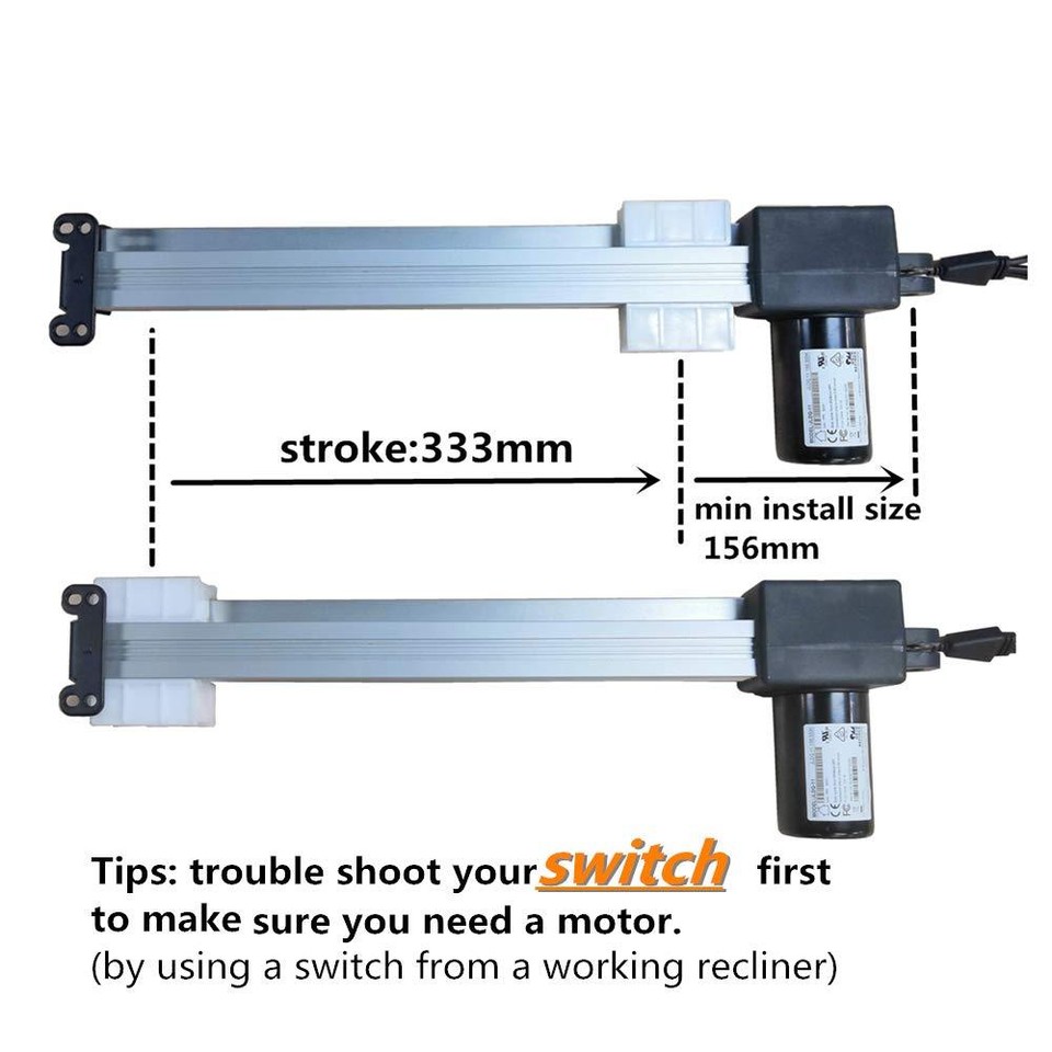 OKIN REFINED-R Model: JLDQ-1A JLDQ 11 156.333 Recliner Motor ...
