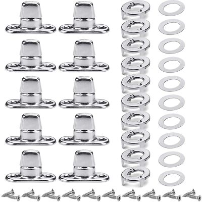 10 Sets Marine Grade Twist Lock Fasteners Turn Button Eyelet and Stud ...