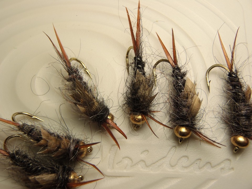 Irideus #10 Complex Black Stonefly Nymph Trout Flies Steelhead Fly ...