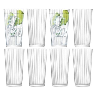 8pc LSA International Gio Line Juice Drinkware Glasses Cups Large 320ml ...