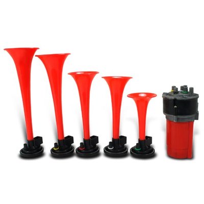 OH SUSANNA MUSICAL AIR HORN KIT 5 Trumpets 12v Compressor | eBay
