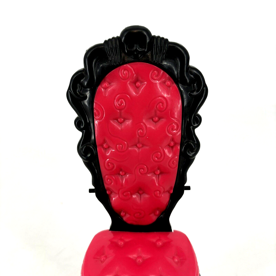 Monster High CHAIR Coffee Shop Coffin Bean Clawdeen Furniture Red Royal ...
