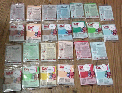 NEW LOT of 26 DAS polymer clay blocks assorted colors 2 oz each | eBay