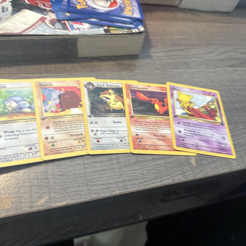 POKEMON TEAM ROCKET 1ST EDITION 34 CARD LOT DARK DRAGONAIR DARK MACHOKE ...