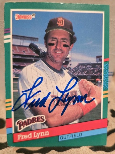 Fred Lynn Signed Autograph All Star Boston Red Sox Mvp Topps | eBay