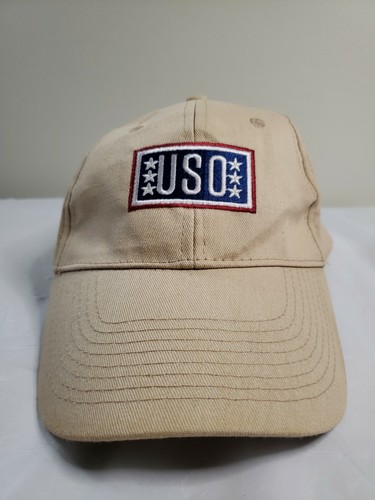 Beige American USO Support Our Heroes Strapback Hat | eBay