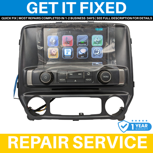 2017 Silverado Sierra 1500 2500 3500 Radio Screen 84540933 -REPAIR ...