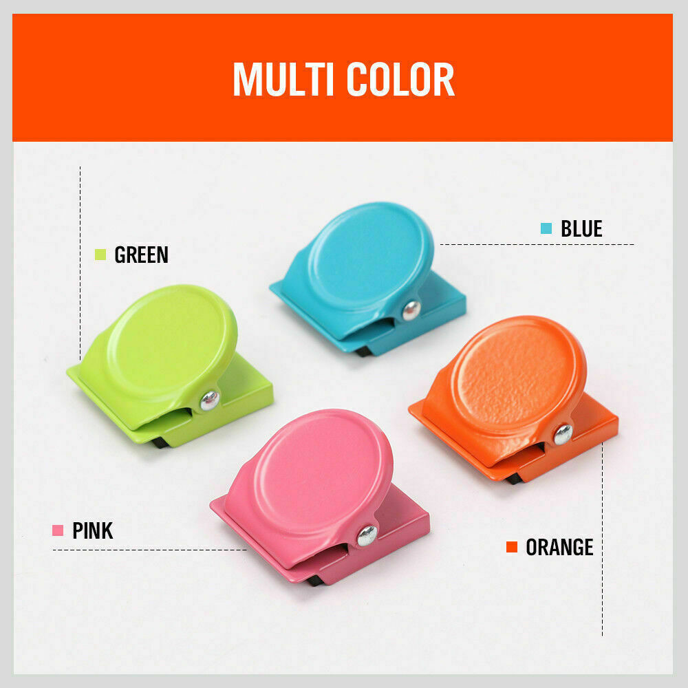 16Pc Magnetic Spring Clamps Magnet Refrigerator Clips Note Holder ...