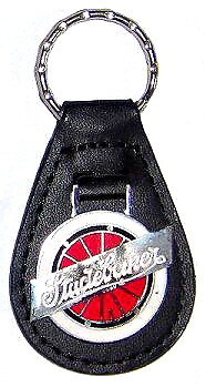 STUDEBAKER KEYCHAIN - STITCHED LEATHER KEY FOB - NICE | eBay