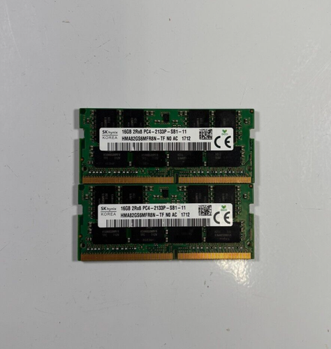 32GB (2x16GB) SK Hynix DDR4 Laptop RAM 2133 MHz SODIMM PC4-17000 | eBay