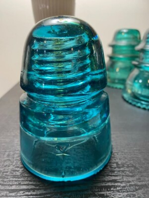 Vintage Insulator marked with a Star Blue | eBay