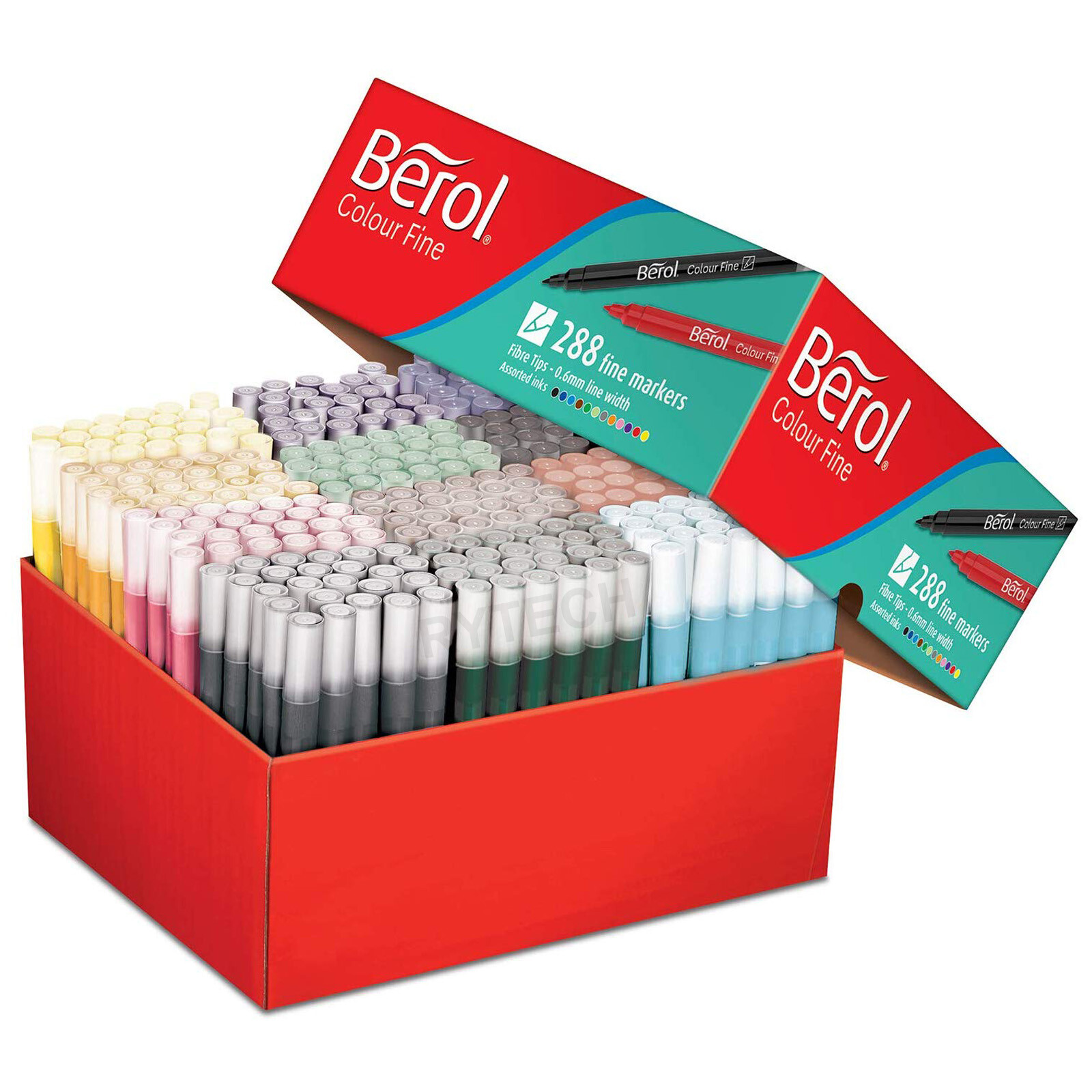 Berol Assorted Colour Broad Or Fine Felt Tip Colouring Drawing Pens Art ...