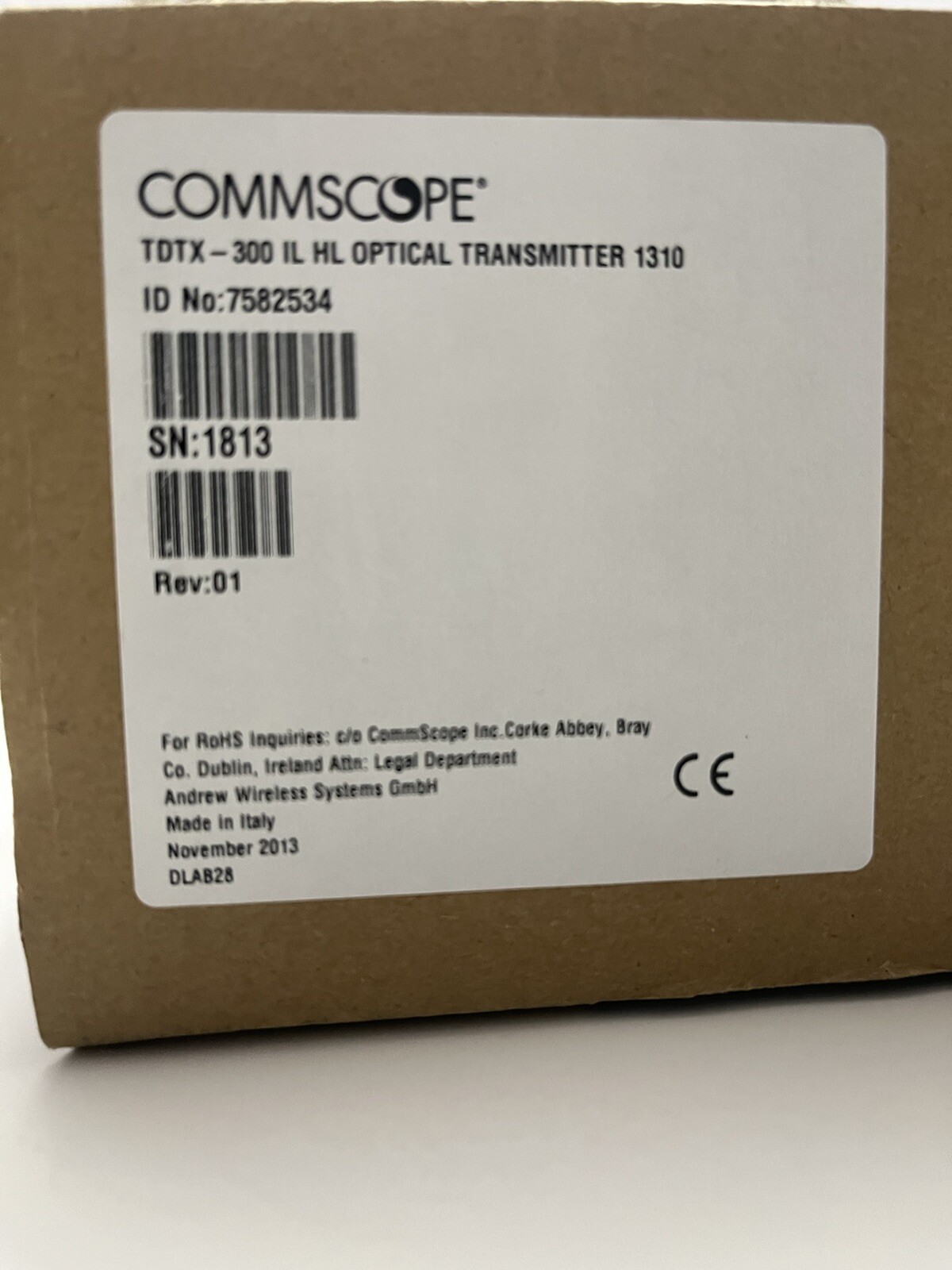 Optical Transmitter CommScope TDTX-300 IL HL 1310 for sale online | eBay