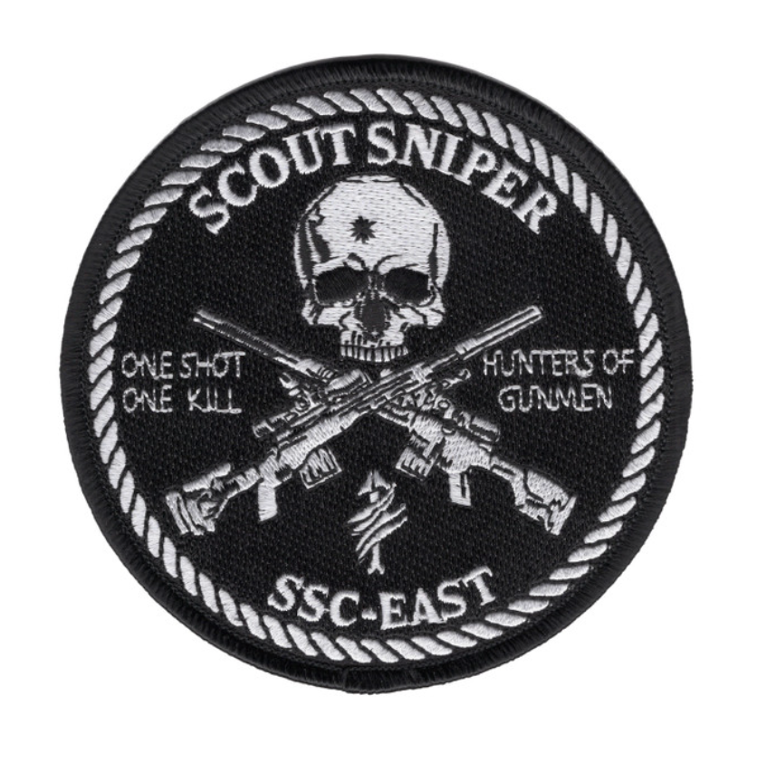 Marines Scout Sniper Logo Scout Sniper 2nd Marine Division Gold Bumper